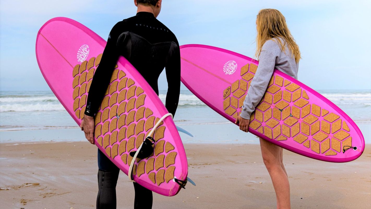surf wax alternative Grip Pad surf éco-responsable naturel en liège ...